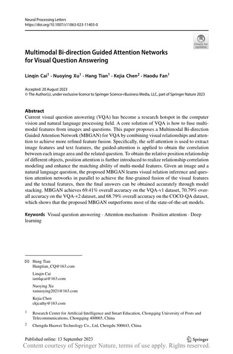 Multimodal Bi Direction Guided Attention Networks For Visual Question
