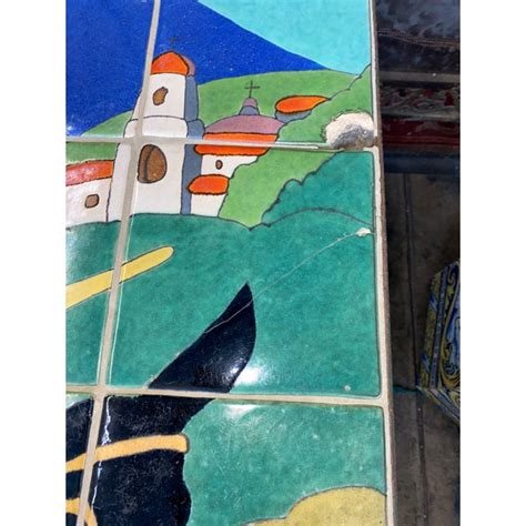 Early California Monumental San Jose Tile Table Chairish