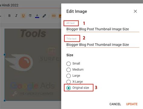 Blogger Blog Post क Thumbnail Image क Size कतन हन चहए Perfect Size And Pixel Size for