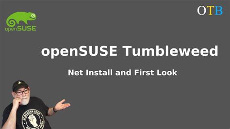 Opensuse Tumbleweed Net Install And First Look Youtube
