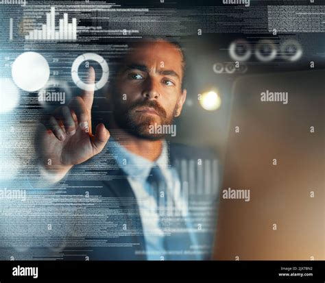 Big Data Digital Future And Crypto Metaverse Of Fintech Business Man