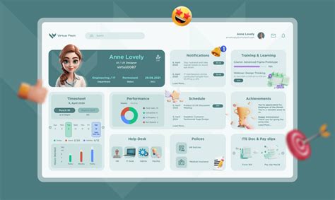 Bento Grid Style Employee Portal Ui Design Vigneshwar M Vigneshwar M