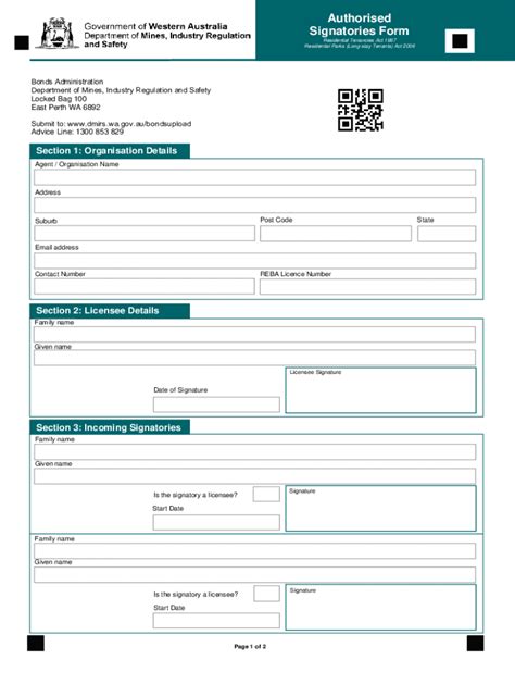 fillable online authorised signatories form fax email print pdffiller