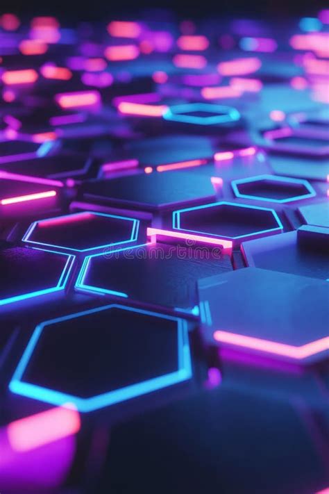 a dynamic 3d abstract background with interconnected hexagonal grids