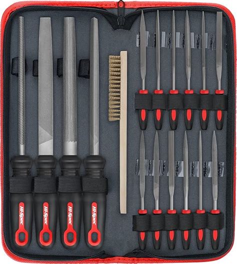 Hi Spec Juego De Limas Y Escofinas De 17 Piezas Kit De Limas De Mano