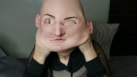 Female Mask Fetish Girl Tries On A Female Mask And Realizes It Turns