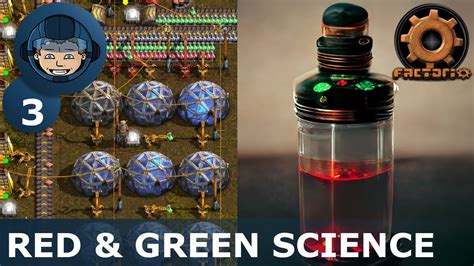 Red And Green Science Packs Step 3 Factorio Megabase Step By Step Youtube