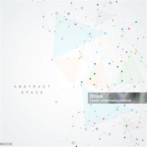 연결 점 들과 라인으로 다채로운 배경입니다 그래픽 추상 구조 0명에 대한 스톡 벡터 아트 및 기타 이미지 0명 개념 건강관리와 의술 Istock