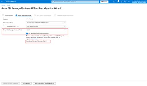 dms support for managed identity for azure sql managed instance