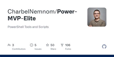 Github Charbelnemnom Power Mvp Elite Powershell Tools And Scripts