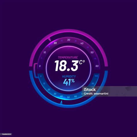 Home Thermostat Or Smart Thermometer Control Dial Stock Illustration Download Image Now Air