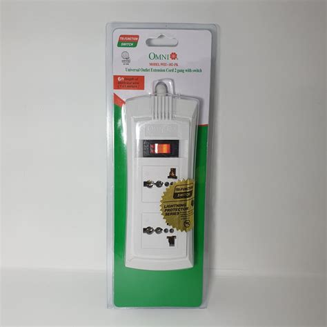 OMNI Universal Outlet Extension Cord With Switch Shopee Philippines