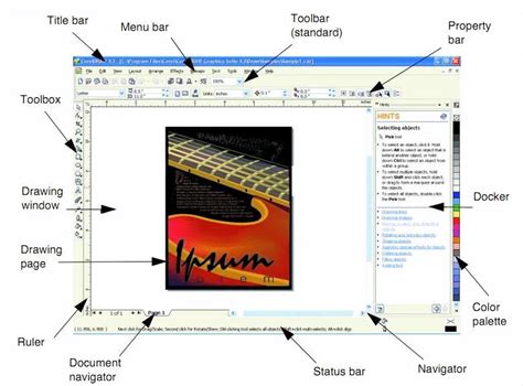 The Contents Of The Corel Draw Window Download Scientific Diagram