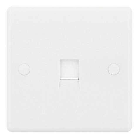 Selectric Ssl542 Smooth White 1 Gang Rj45 Ethernet Socket