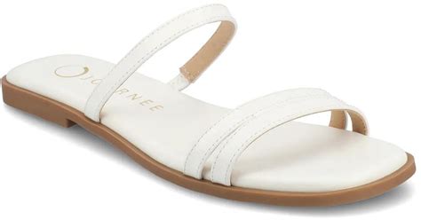 Journee Collection Brisa Sandal In White Lyst