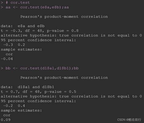 【r统计】r语言相关性分析及其可视化 Csdn博客