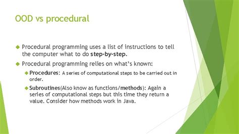 Object Oriented Vs Procedural Vs Event Driven Programming