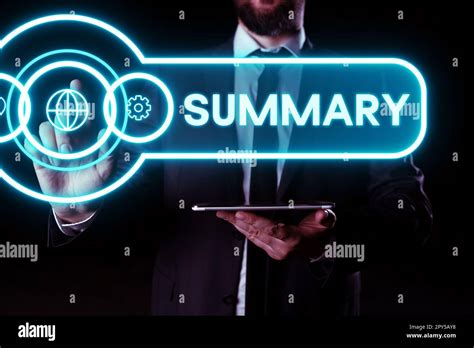 Conceptual Caption Summary Business Overview Brief Statement Abstract Synopsis Concise