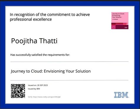 Poojitha Thatti On Linkedin Cloudtech Ibm Learning