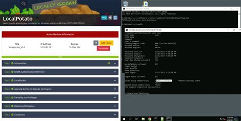 Djalil Ayed On Linkedin Tryhackme Localpotato Cybersecurity Cybertraining