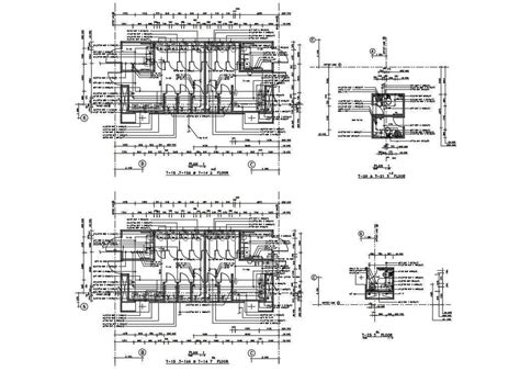 Top And Side View Of The Ramp Section With Concrete Flooring Details Is