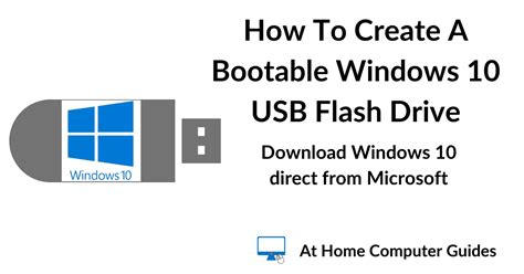How To Create A Bootable Windows 10 Usb Flash Drive At Home Computer