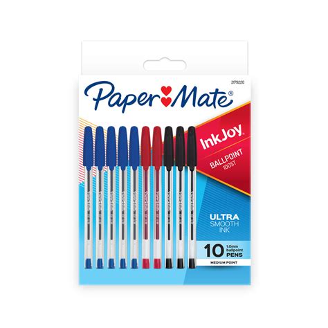 Buy Paper Mate Inkjoy 100 Assorted Colours 10 pack | Coles