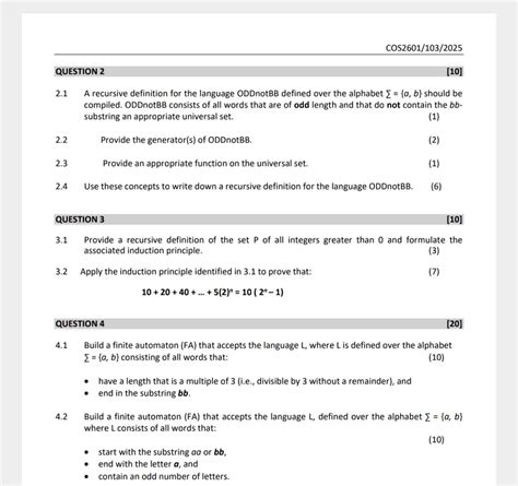 Solved Question 221 ﻿a Recursive Definition For The
