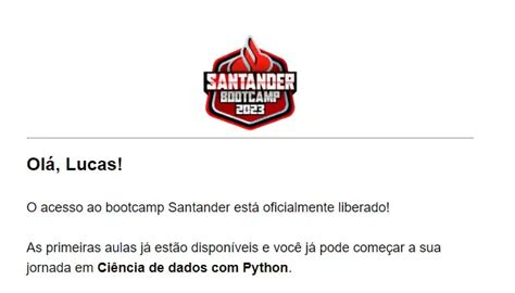 Bootcamp Santander 🔓 Acesso Liberado Lucas Oliveira Python Dio