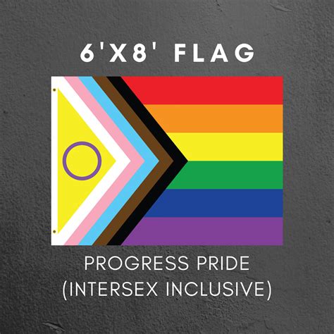 6 X8 Progress Pride Flag Intersex Inclusive Made To Etsy