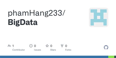 GitHub PhamHang BigData