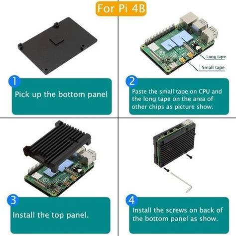 Aluminum Alloy Cooling Heatsink Armor Metal Case For Raspberry Pi 4 Model Pi 4b At Rs 700 Piece