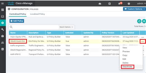 Configuring Application Aware Routing Cisco SWAT SD WAN Lab Guide