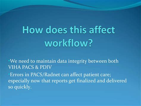 Tech Workflow Powerpoint Final Ppt Medical Tests Medical Health