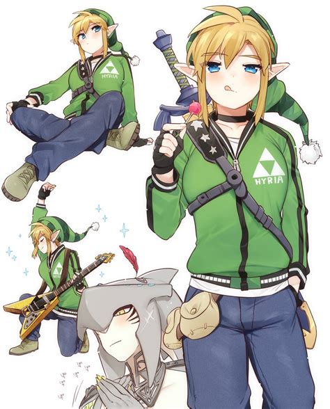 Link And Sidon The Legend Of Zelda And More Drawn By Ttanuu Danbooru