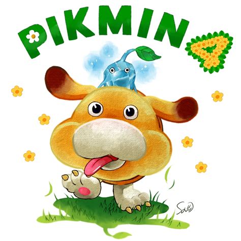 Oatchi And Ice Pikmin Pikmin And More Drawn By Sarii Osaka Danbooru