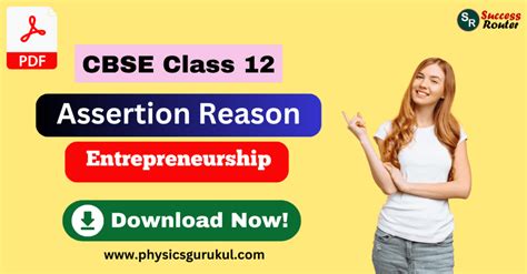 Assertion Reason Questions For Cbse Class 12 Entrepreneurship Gurukul