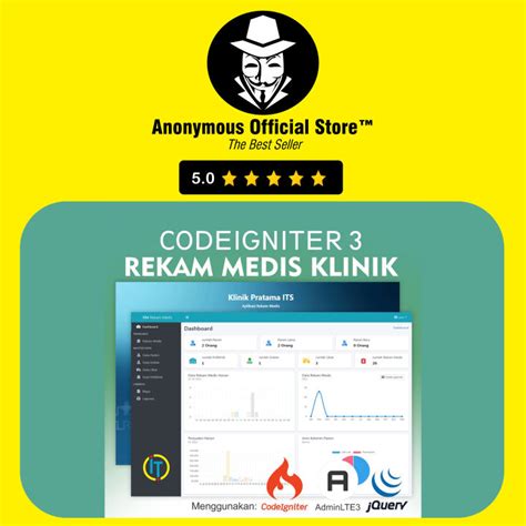 SOURCE CODE APLIKASI REKAM MEDIS RUMAH SAKIT KLINIK BERBASIS WEB PHP CODEIGNITER PREMIUM
