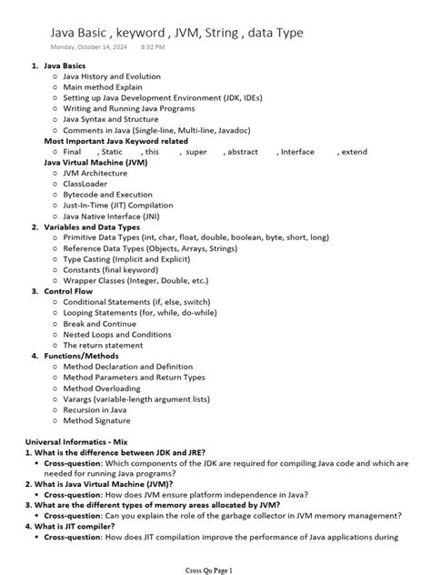 Basic Advance Java Spring Pdf Java Virtual Machine Method Computer Programming