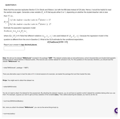 Solved Note That This Exercise Replicates Section 53 In