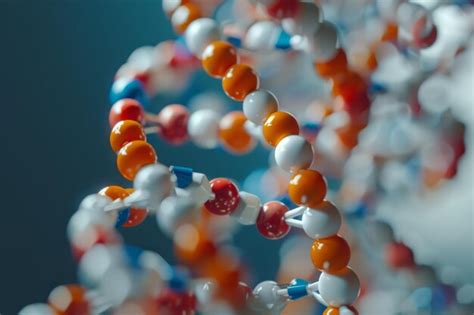 Intricate Dna Double Helix Structure Premium Ai Generated Image