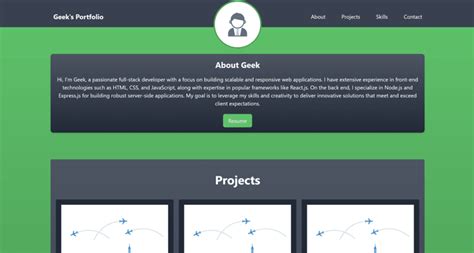 Create A Portfolio Website Template Using Tailwind Css Geeksforgeeks