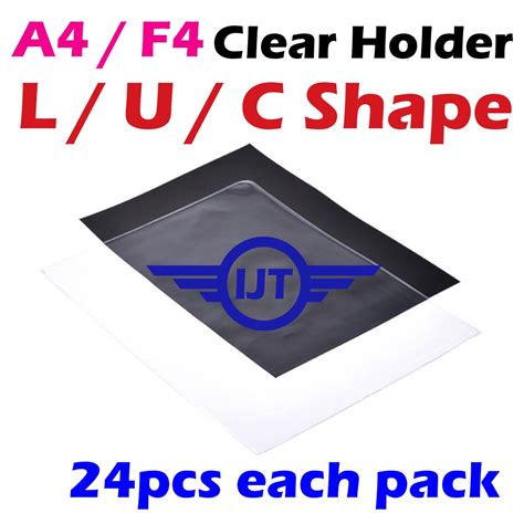 PVC Clear Folder Size A F Transparent Folder L Shape C Shape U Shape Document Holder