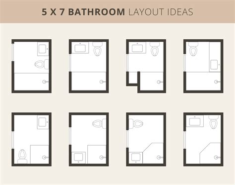 clever layouts for 5x7 bathroom to make the most of every inch
