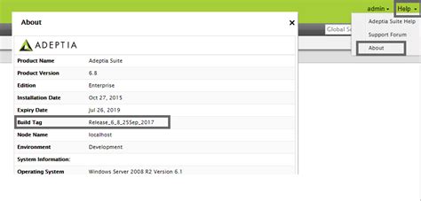adeptia suite build tag adeptia help