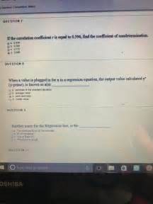 Solved If The Correlation Coefficient R Is Equal To Chegg