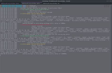 rabbitmq automatic retries with increasing delay