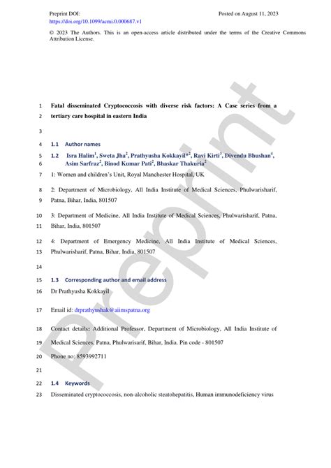 Pdf Fatal Disseminated Cryptococcosis With Diverse Risk Factors A