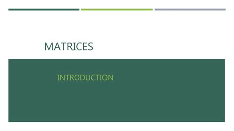 Matrices And Function Matrix Ppt
