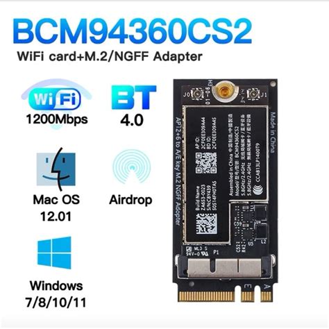 Jual Broadcom Bcm94360cs2 Wifi Bluetooth Card Hackintosh Shopee Indonesia